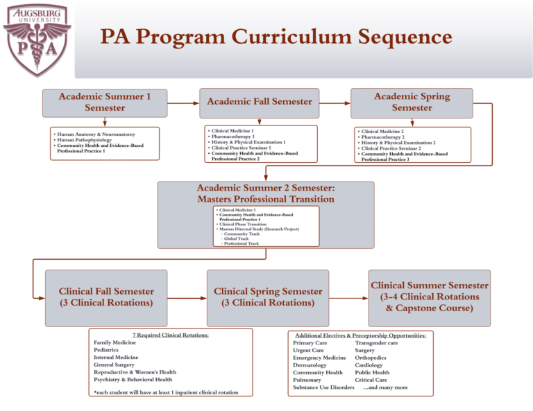 Curriculum - Master of Science in Physician Assistant Studies ...